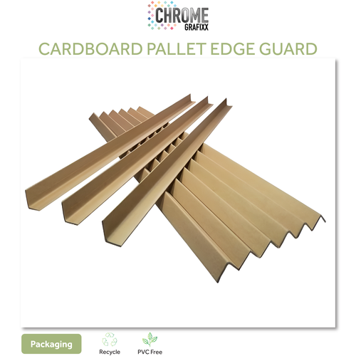 CHROME CARDBOARD PALLET EDGE GUARD | Chrome Grafixx