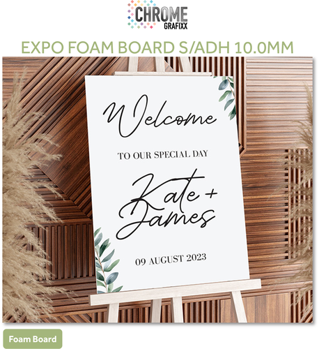 CHROME EXPO FOAM BOARD S/ADH 10.0MM | Chrome Grafixx