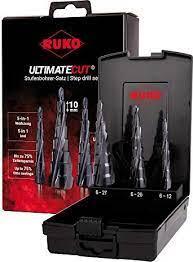 RUKO 101087PRO Ultimate Cut Step Drill Set, (6-12, 6-20, 6-27mm) | PPS ...