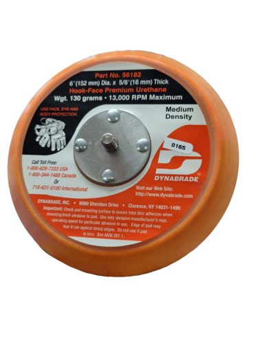 DYNABRADE 56182 Back Up Velcro Pad 150mm 5/16 UNF | PPS Industries NZ