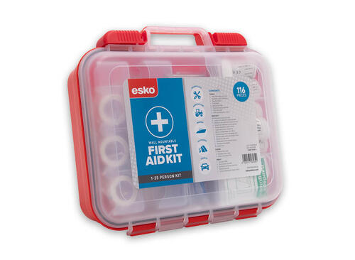 ESKO First Aid Kit 1-25 Person 125pc Wall Mountable EFAK-L | PPS ...