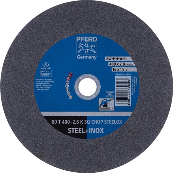 PFERD Inox Cut Off Disc 80T 400x2.8mm A36 KSG CHOP | PPS Industries NZ