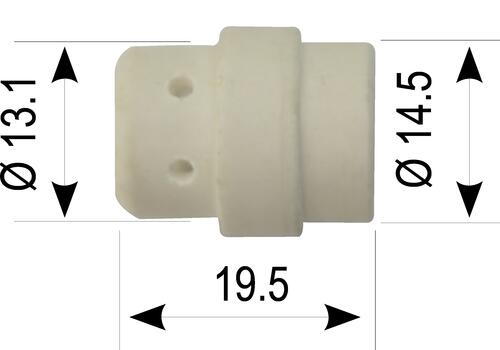 XCEL-ARC Binzel Style MIG XA24 Torch Gas Diffuser White (XA2405W) | PPS ...