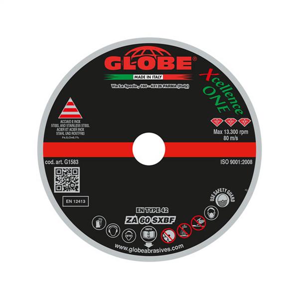 GLOBE Cut Off D/C Cutting Disc 115x1.0mm ZA 60 SXBF-X ONE | PPS ...