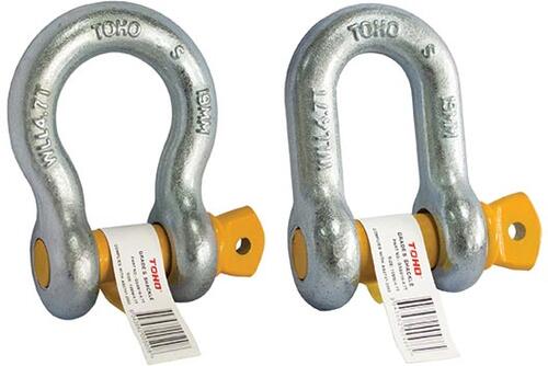 TOHO Bow Shackle Galv 16mm - 3.2T Grade-S (GSSB16-3.2T) | PPS Industries NZ