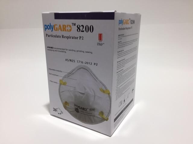 polyGARD 8200 P2 Face Mask Non-Valved Box 20 (N95) | PPS Industries NZ