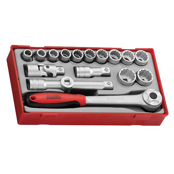 TENG Socket Set 1/2"DR 17Pce TT1218 | PPS Industries NZ